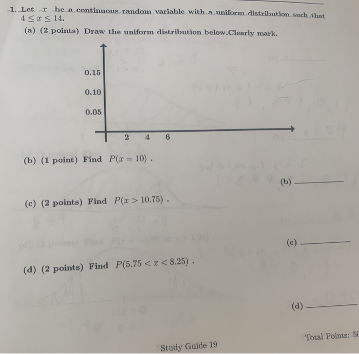 Solved 1 Let 3 Be A Continuous Random Variable With A