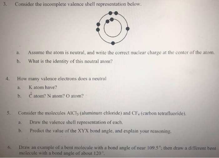 Solved 3. Consider the incomplete valence shell | Chegg.com