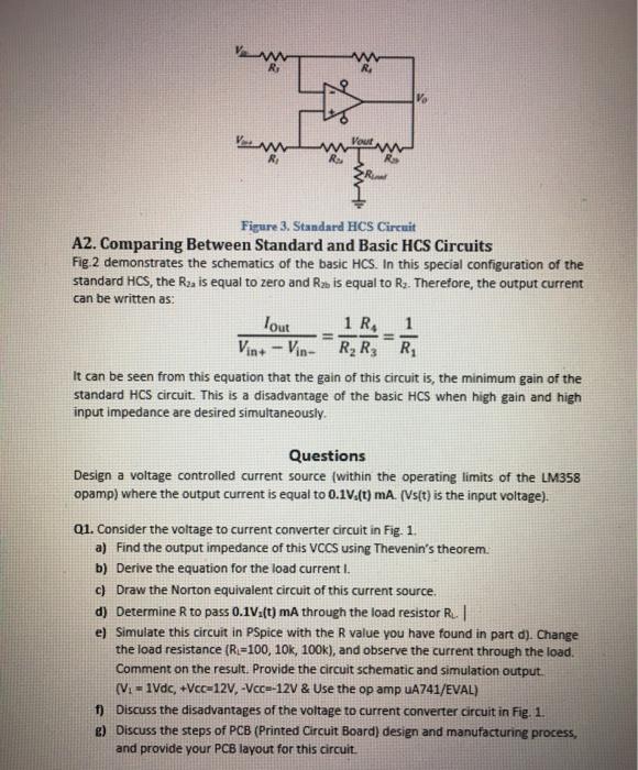 Solved Howland Current Source & Deboo Integrator A. Howland | Chegg.com