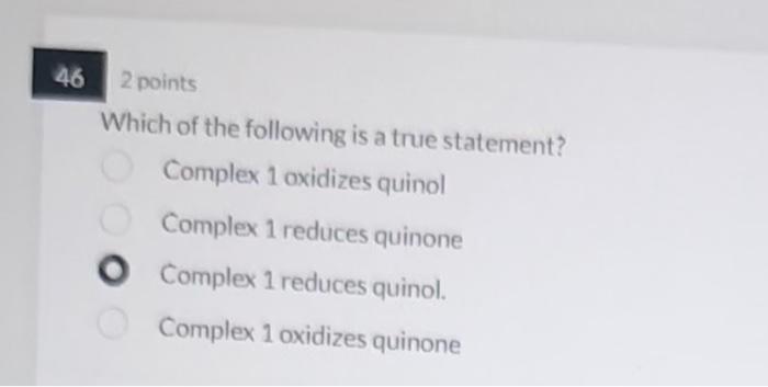 Solved 2 points Which of the following is likely to describe | Chegg.com