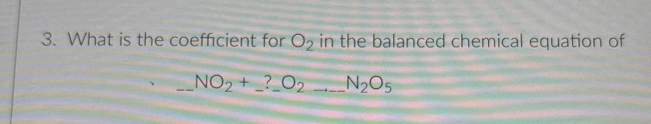 Solved What is the coefficient for O2 ﻿in the balanced | Chegg.com
