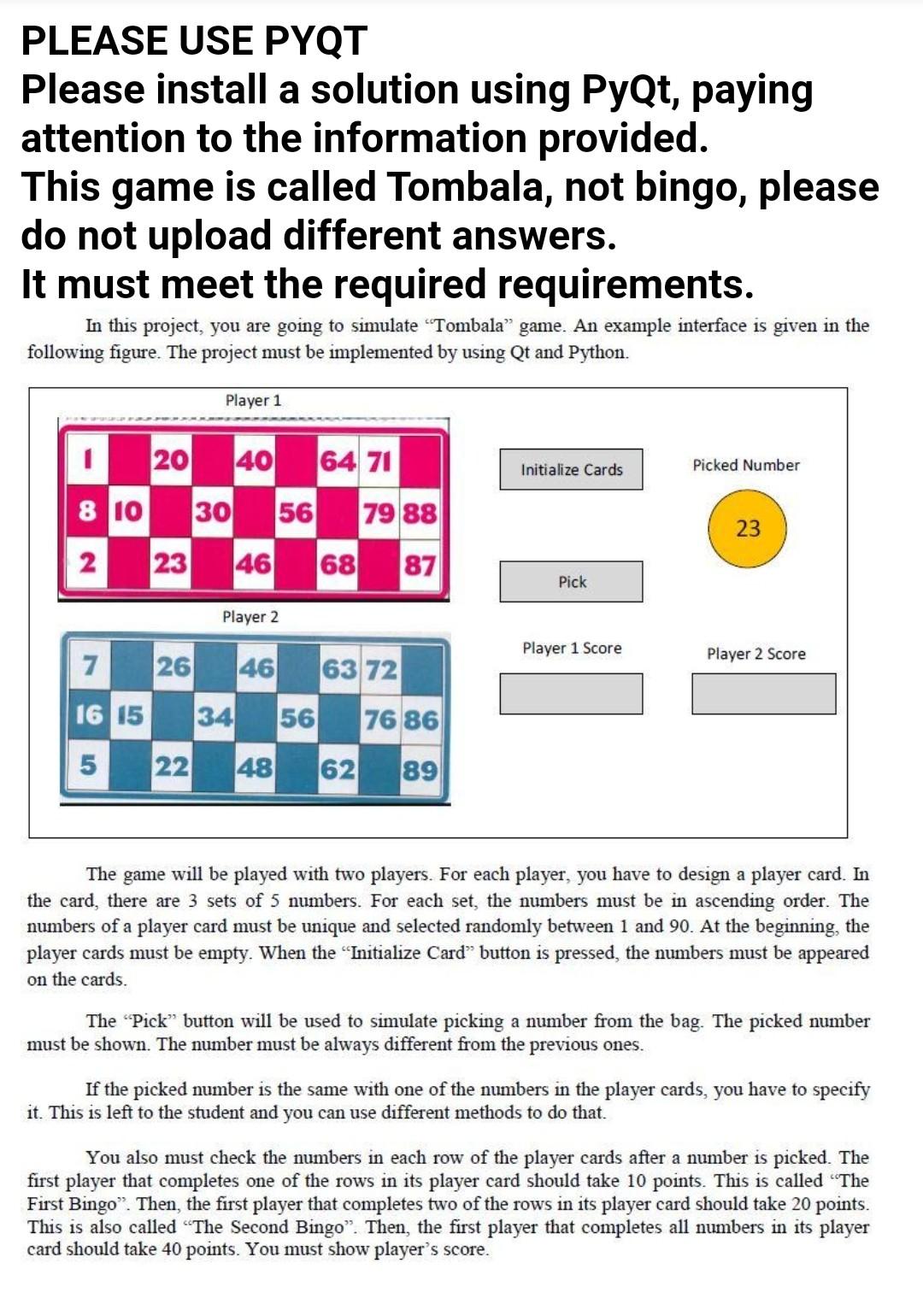 Solved PLEASE USE PYQT Please install a solution using PyQt, | Chegg.com