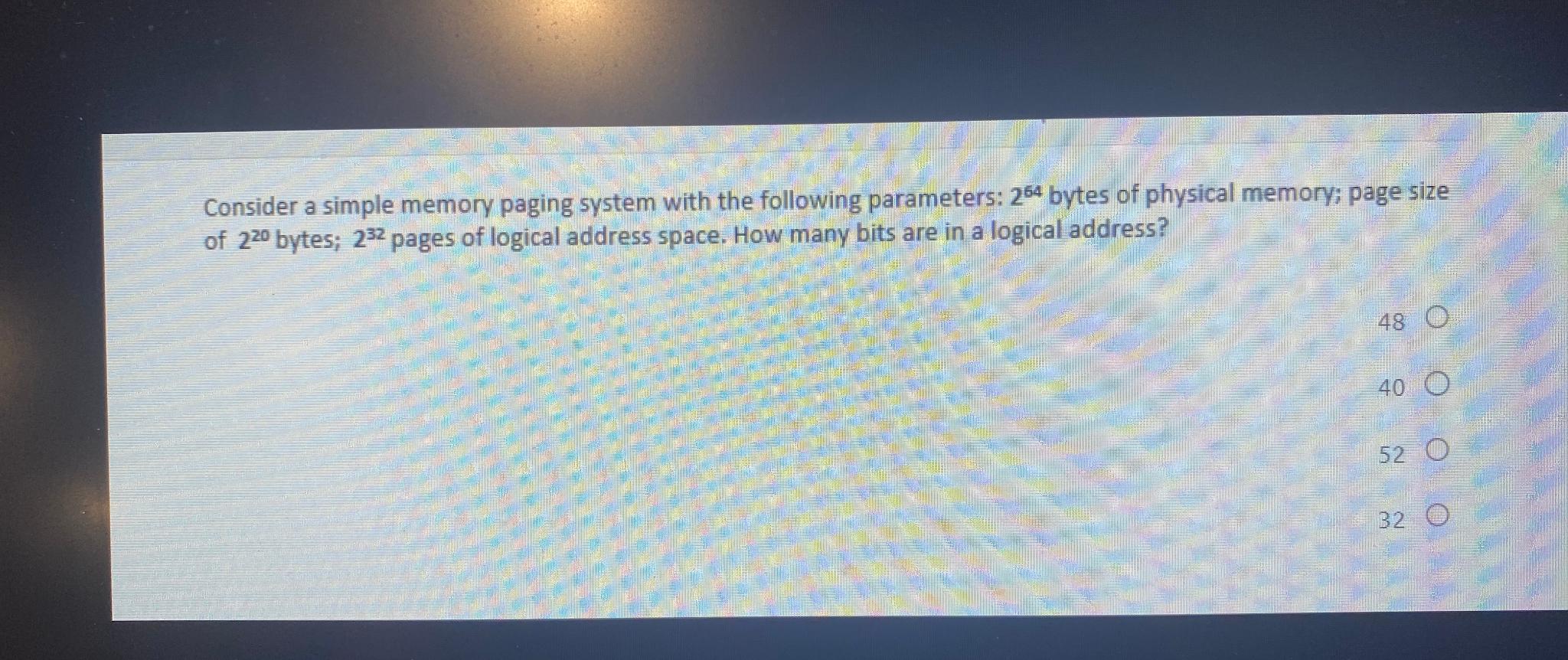 Solved Consider a simple memory paging system with the | Chegg.com
