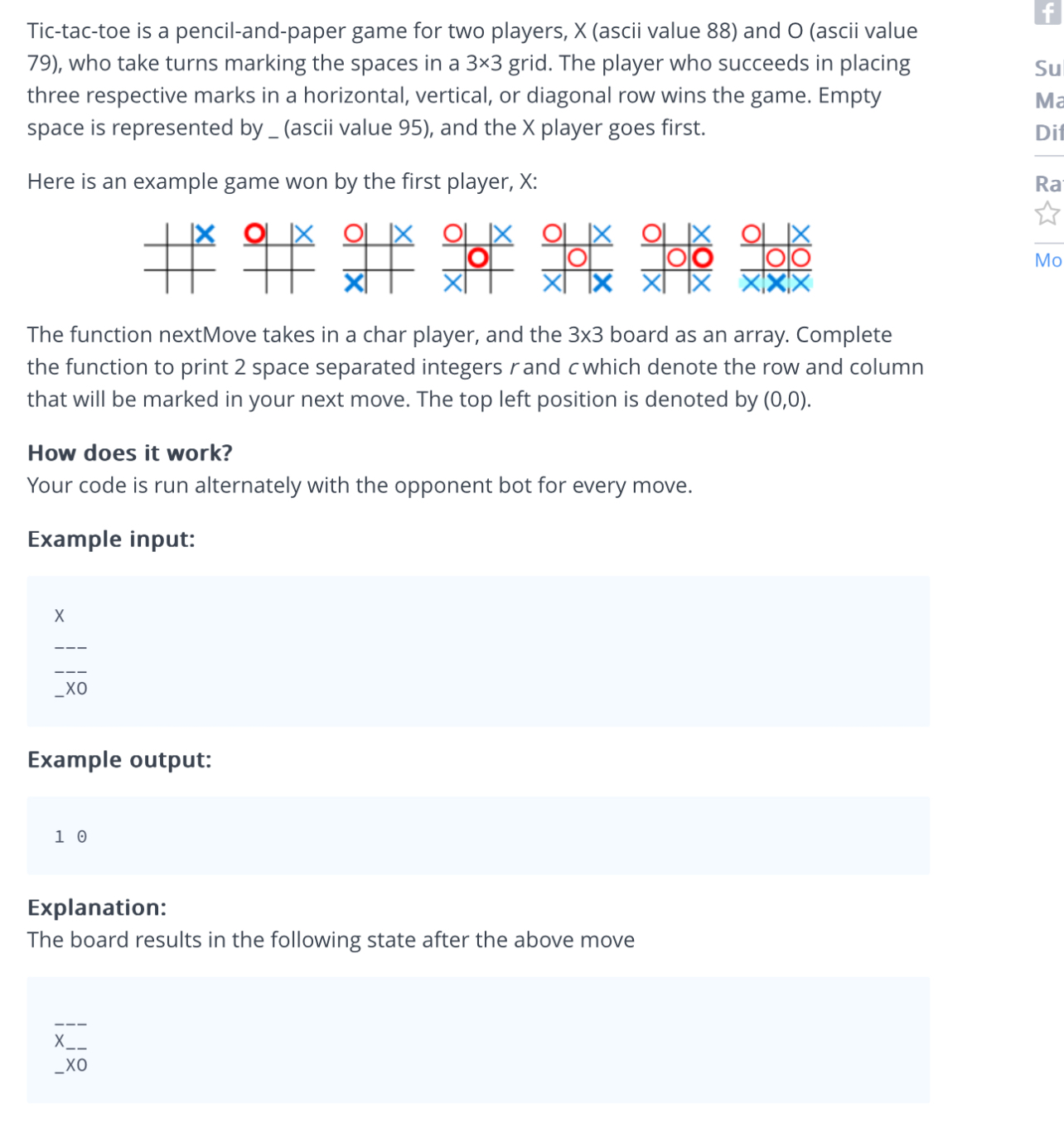 Solved Tic-tac-toe is a pencil-and-paper game for two | Chegg.com