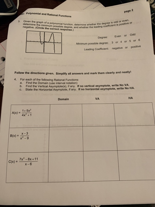 Solved determine the minimum possible degree, and whether | Chegg.com