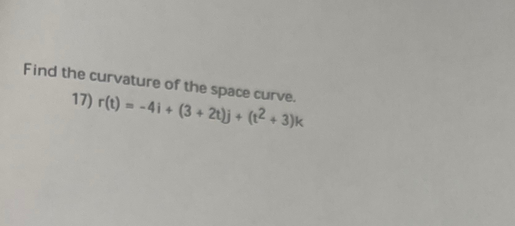 Solved Find the curvature of the space | Chegg.com