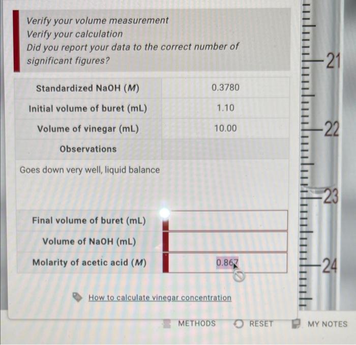 Solved Verify your volume measurement Verifu vour | Chegg.com