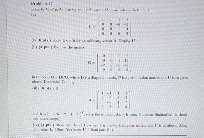 Solved Solve by hand without using your calculator. Show all | Chegg.com