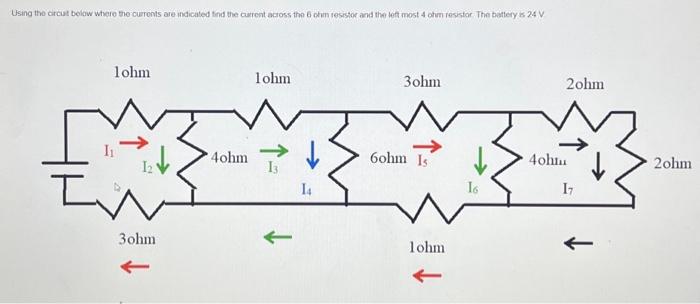 Solved Using The Circuit Below Where The Currents Are