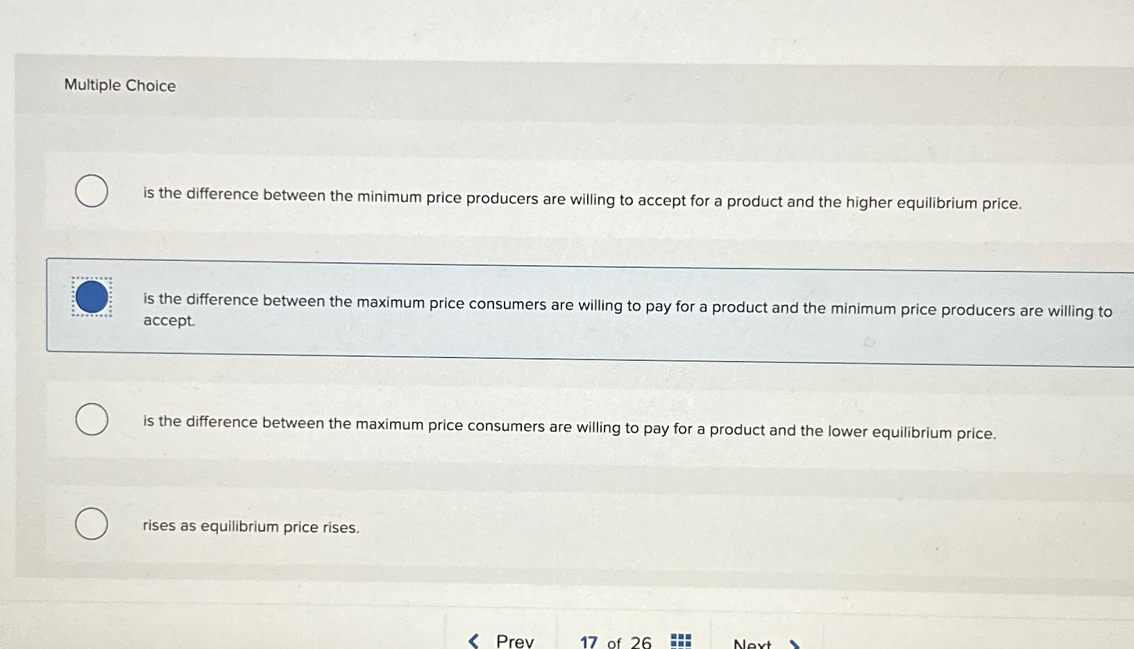 Solved Multiple Choiceis the difference between the minimum | Chegg.com