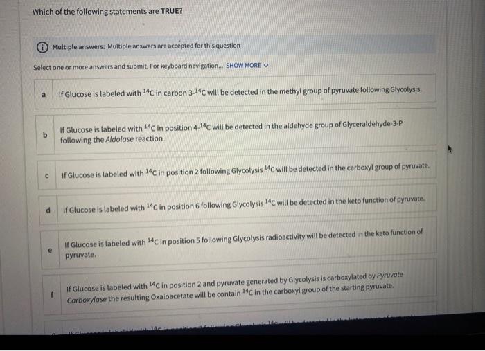 Solved Which of the following statements are TRUE? Multiple | Chegg.com