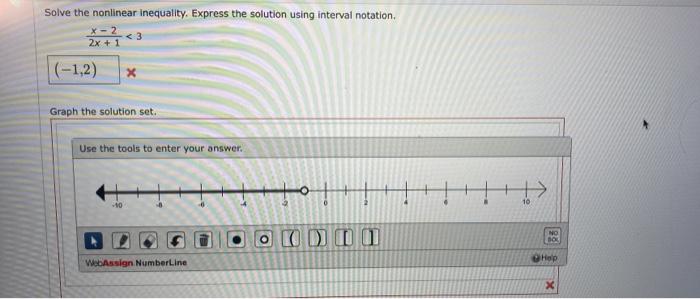 Solved Solve the nonlinear inequality. Express the solution | Chegg.com