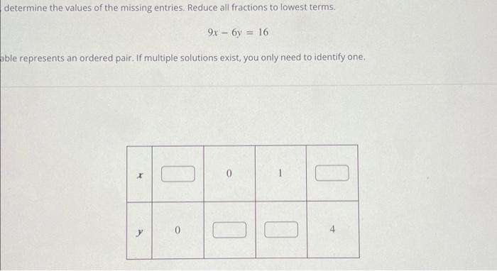 Solved determine the values of the missing entries. Reduce | Chegg.com