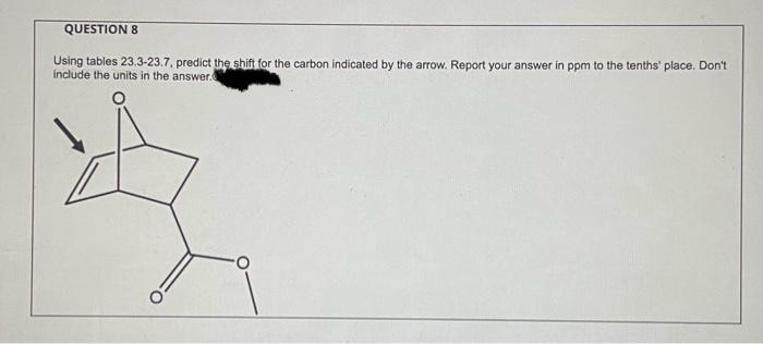 Question 8: Using tables, 23.3 - 23.7 , predict the | Chegg.com