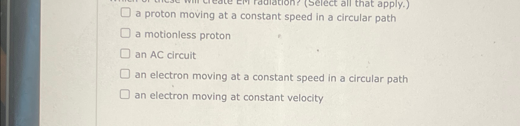 Solved a proton moving at a constant speed in a circular | Chegg.com