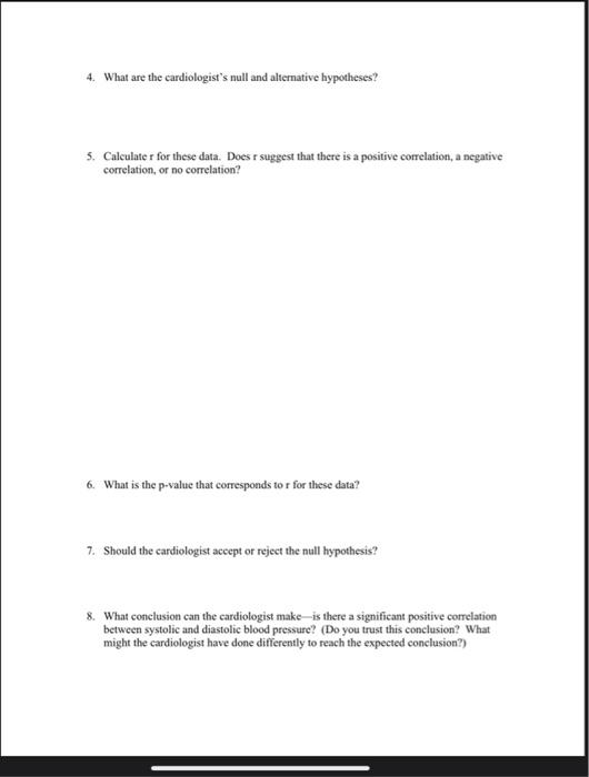 Solved BIO 3250 Name Biostats Exercise 12-Analyzing | Chegg.com