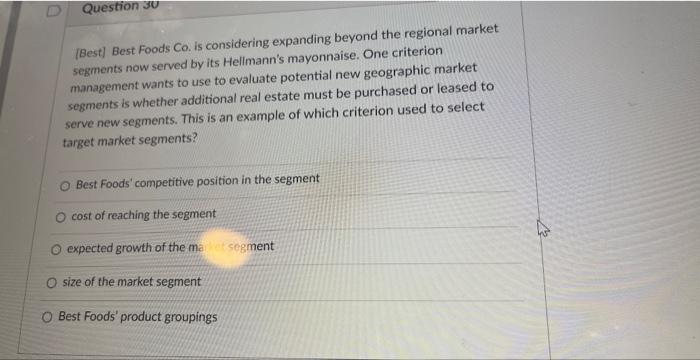 Solved [Best] Best Foods Co. is considering expanding beyond | Chegg.com