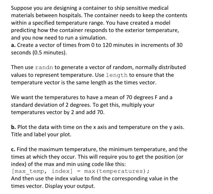 Solved Suppose you are designing a container to ship | Chegg.com