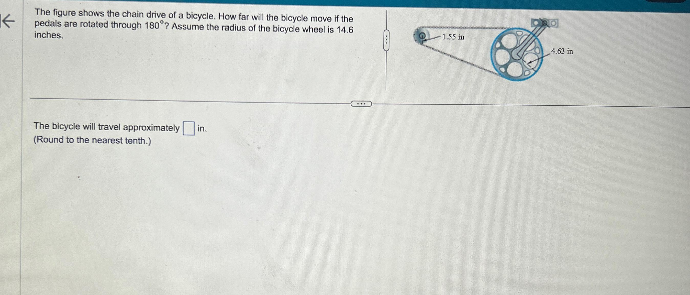 Solved The figure shows the chain drive of a bicycle. How | Chegg.com