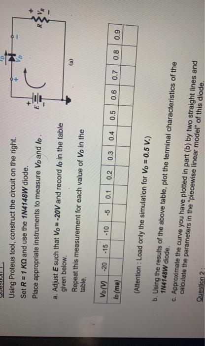 Solved Using Proteus Tool Construct The Circuit On The 