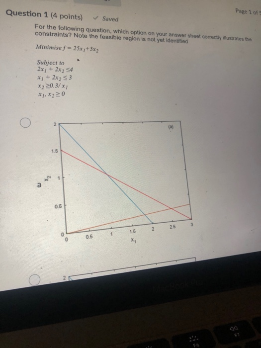 Solved Page 1 of Question 1 (4 points) Saved For the | Chegg.com