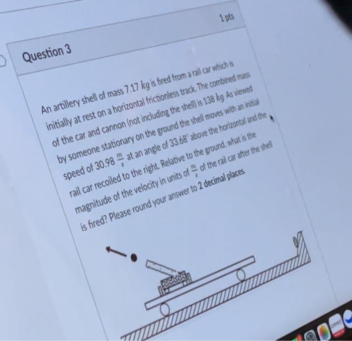 Solved Question 3 initially at rest on a horizontal friction | Chegg.com