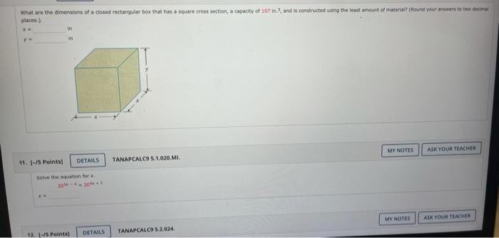 Solved What are the dimensions of a closed rectangular box | Chegg.com