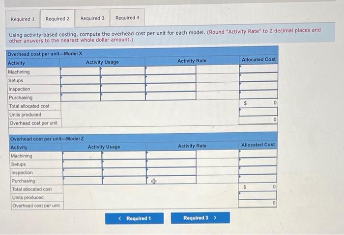 Solved Exercise 17-17 (Algo) Using activity-based costing to | Chegg.com
