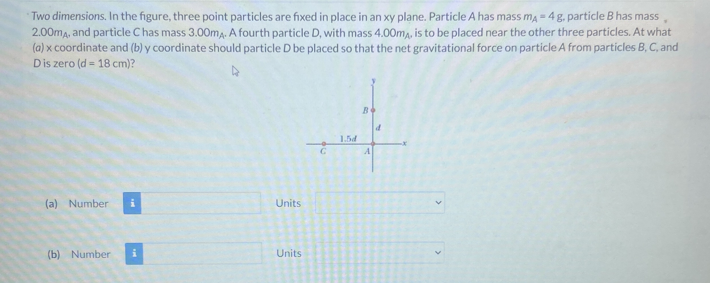 Solved Two dimensions. In the figure, three point particles | Chegg.com