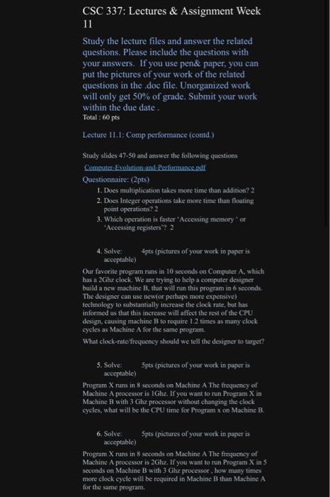 Solved CSC 337: Lectures \& Assignment Week 11 Study the | Chegg.com