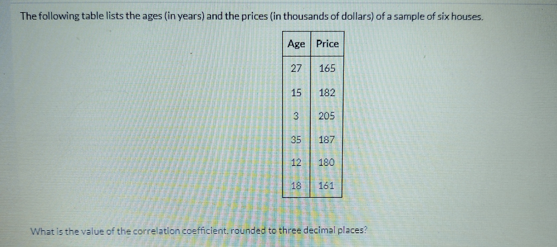 Solved The following table lists the ages (in years) ﻿and | Chegg.com