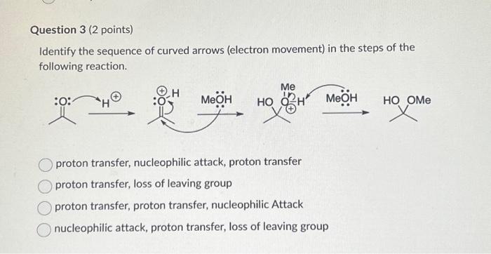 Solved Question 3 (2 points) Identify the sequence of curved | Chegg.com