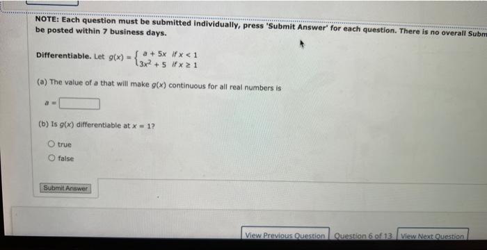 Solved NOTE: Each question must be submitted individually, | Chegg.com