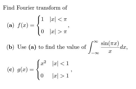 Solved Use Fourier series of the function {0x−2≤x