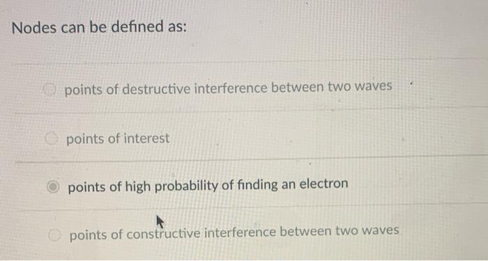 Solved Nodes can be defined as: points of destructive | Chegg.com