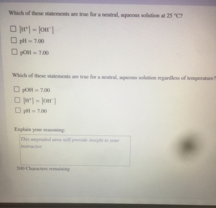 Solved Which of these statements are true for a neutral, | Chegg.com