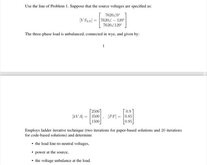 Solved Use the line of Problem 1. Suppose that the source | Chegg.com