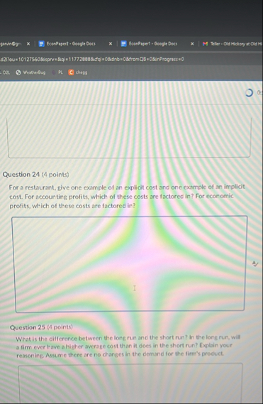 Solved panney:EcenPouper2 - ﻿Covgle DocsIconPeren - ﻿Google | Chegg.com