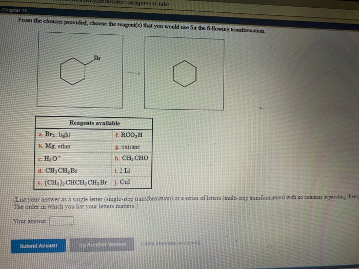 Solved Create a synthetic Route Fill in the missing | Chegg.com