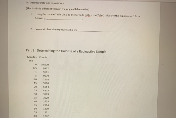 Part 1: Radiation Detection and Background 1a. | Chegg.com