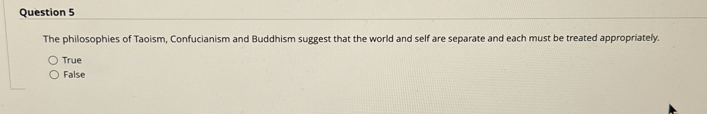 Solved Question 5The philosophies of Taoism, Confucianism | Chegg.com