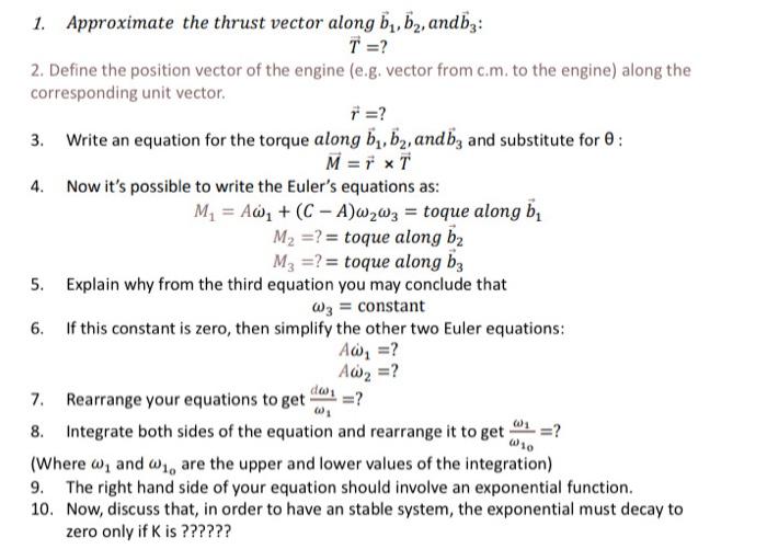 Solved 3. Thrust-Vector Control System of a Rocket A | Chegg.com