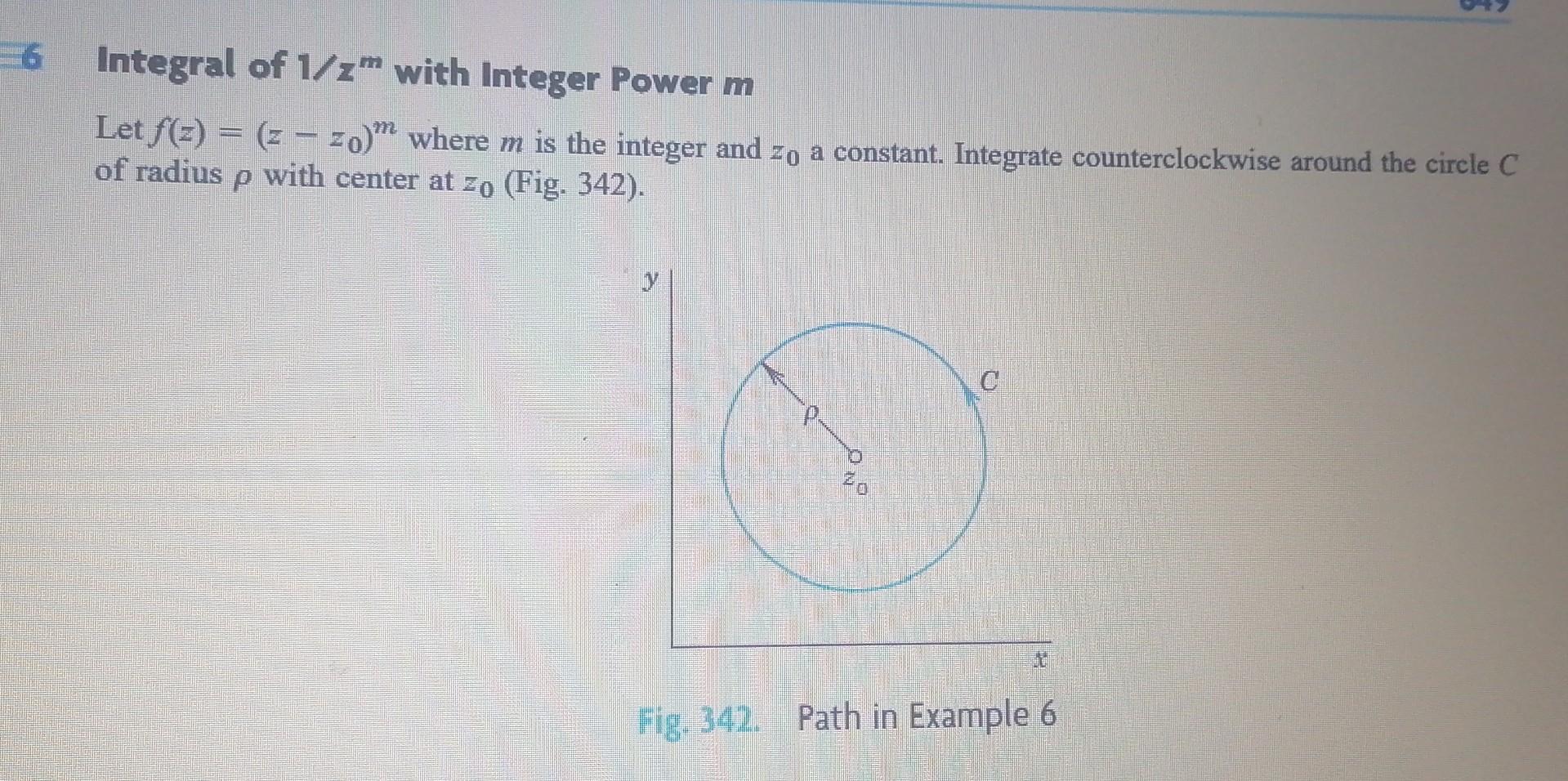 Solved Integral of 1/2" with Integer Power m Let f(-) = (z – | Chegg.com