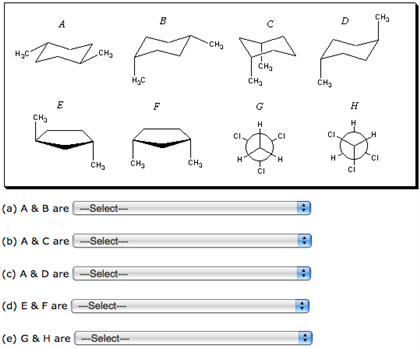 Solved Determine whether the two structures in each of the | Chegg.com