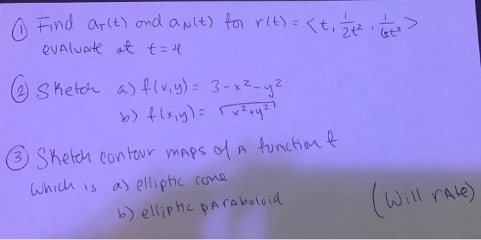 Solved 6 Find Arlt) and aNlt) for r(t) = | Chegg.com