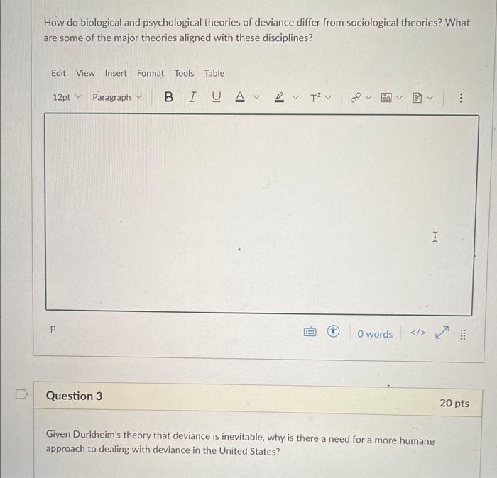 How do biological and psychological theories of | Chegg.com