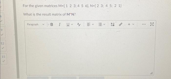 Solved What is the result matrix of M′N ? | Chegg.com