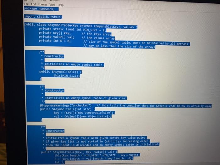 File Edit Format View Help package homework; import | Chegg.com