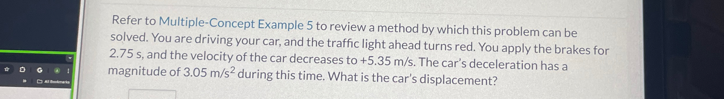 Solved Refer to Multiple-Concept Example 5 ﻿to review a | Chegg.com