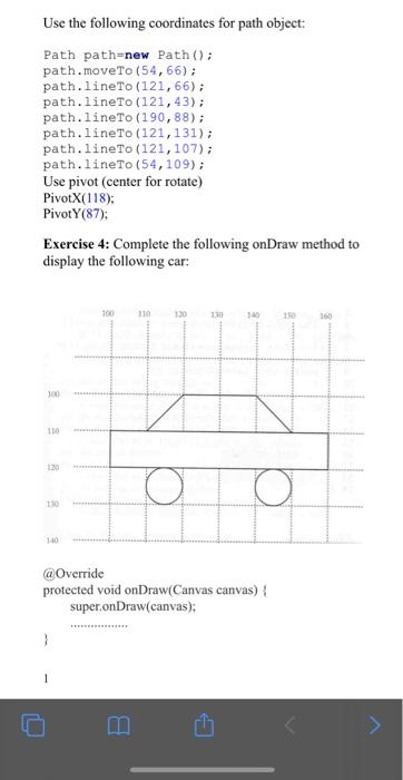 Solved Homework #5 2D-Graphics Exercise 1: Write an app | Chegg.com